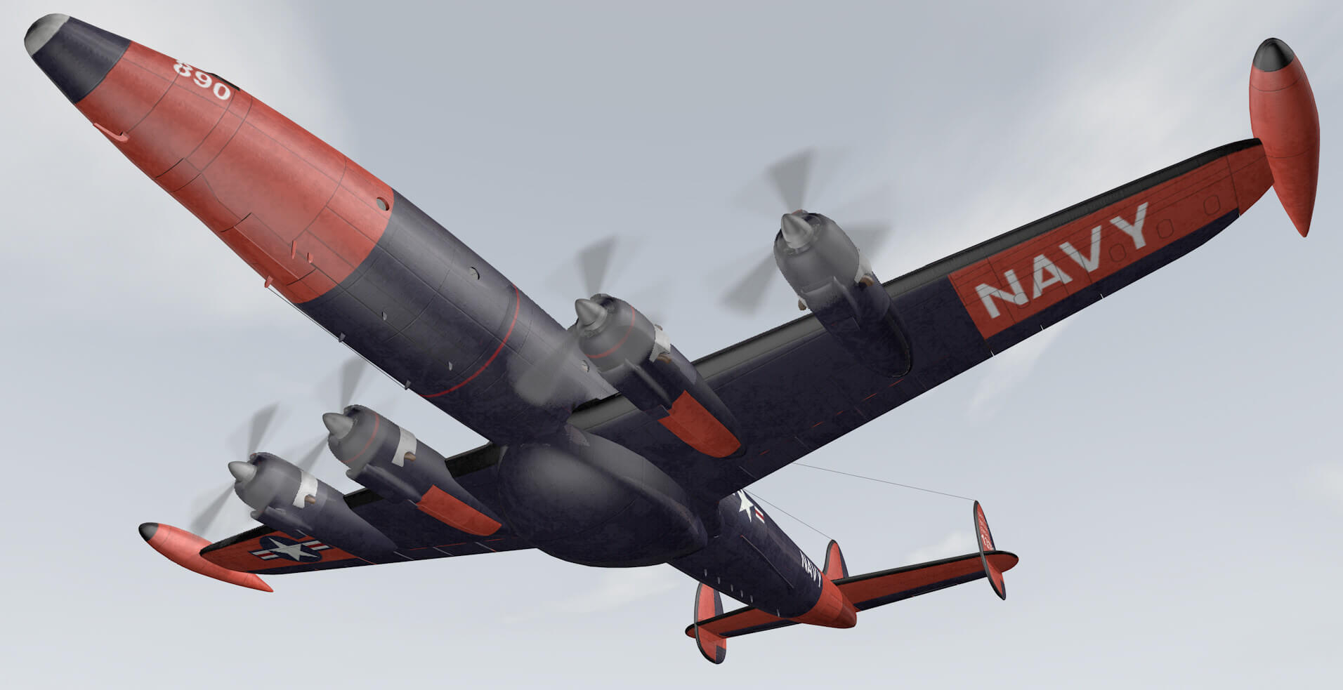 Lockheed EC-121 Warning Star 3D Model by ChipBassChaos