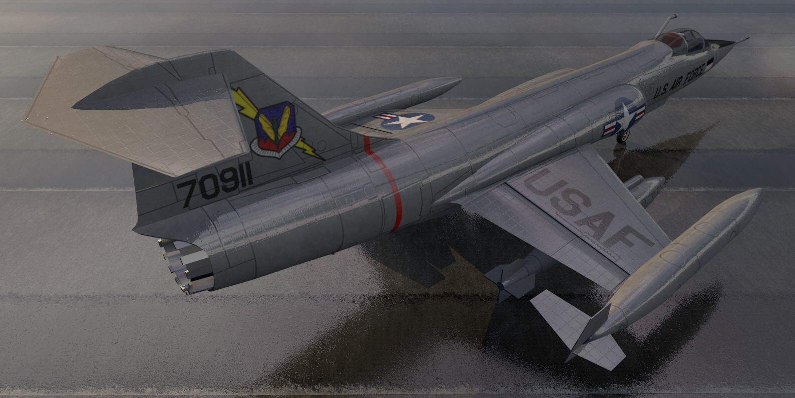 Lockheed F-104C Starfighter 3D Model by ChipBassChaos