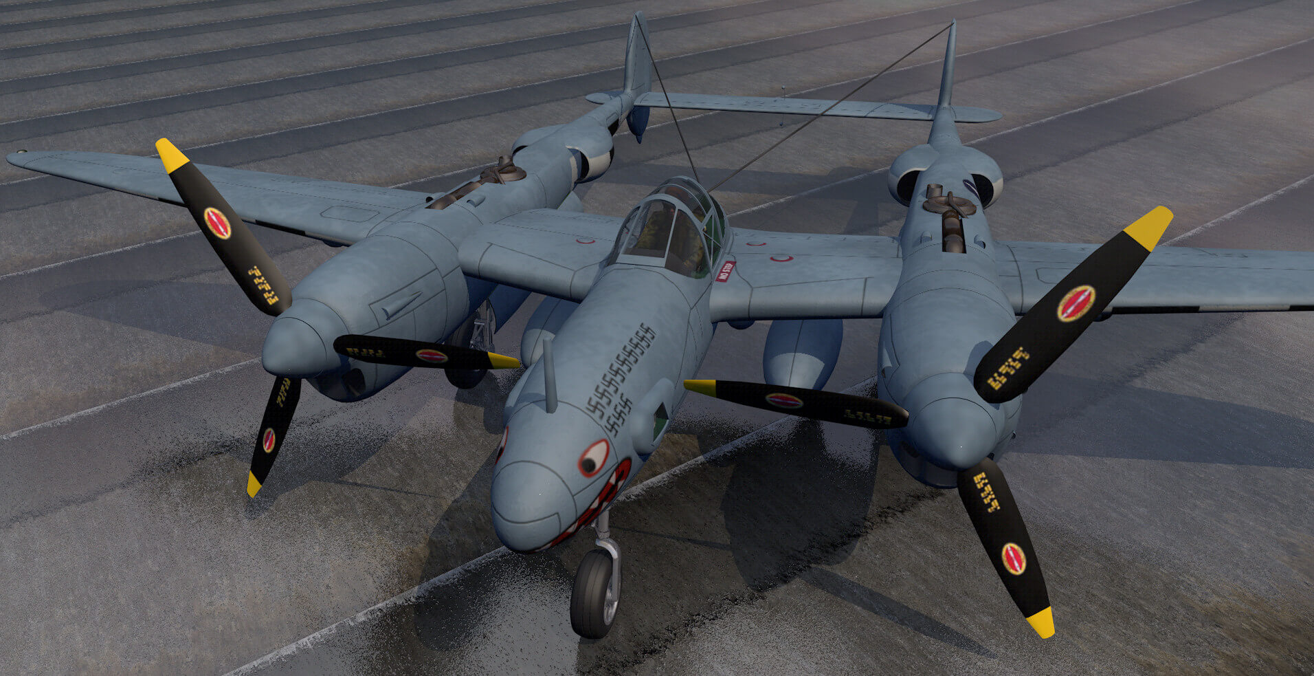 Lockheed F-5A Photo Lightning 3D Model by ChipBassChaos