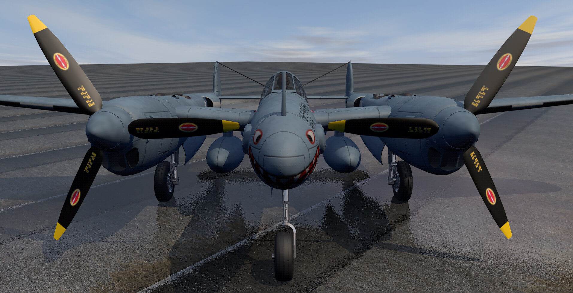 Lockheed F-5A Photo Lightning 3D Model by ChipBassChaos