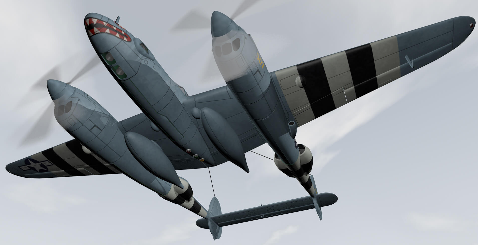 Lockheed F-5A Photo Lightning 3D Model by ChipBassChaos