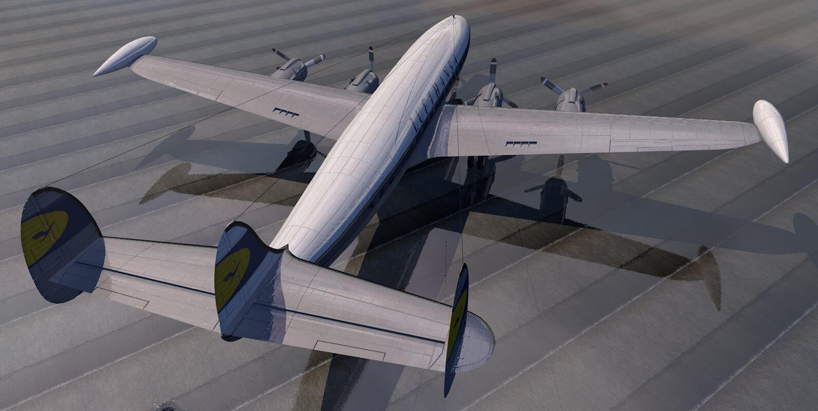 Lockheed L-1049 Super Constellation 3D Model by ChipBassChaos