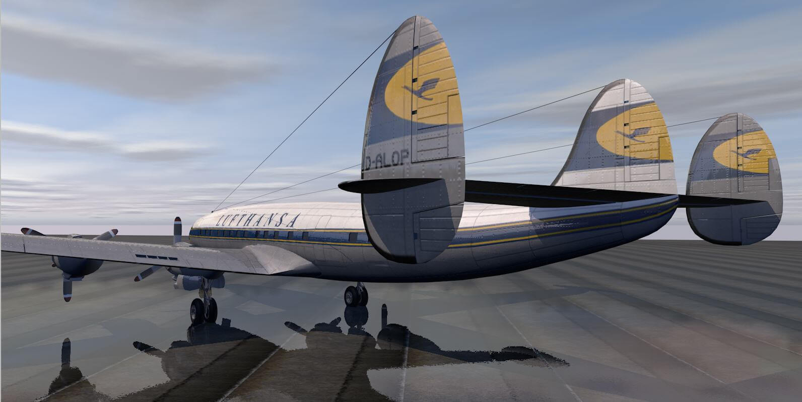 Lockheed L-1049 Super Constellation 3D Model by ChipBassChaos