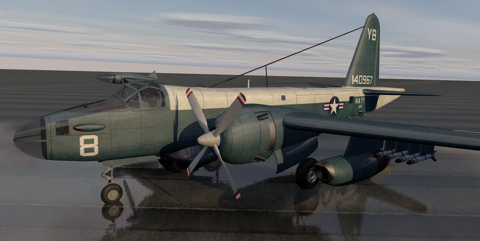 Lockheed P2V-7 (SP-2H) Neptune 3D Model by ChipBassChaos