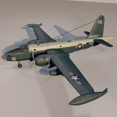 Lockheed P2V-7 (SP-2H) Neptune 3D Model by ChipBassChaos