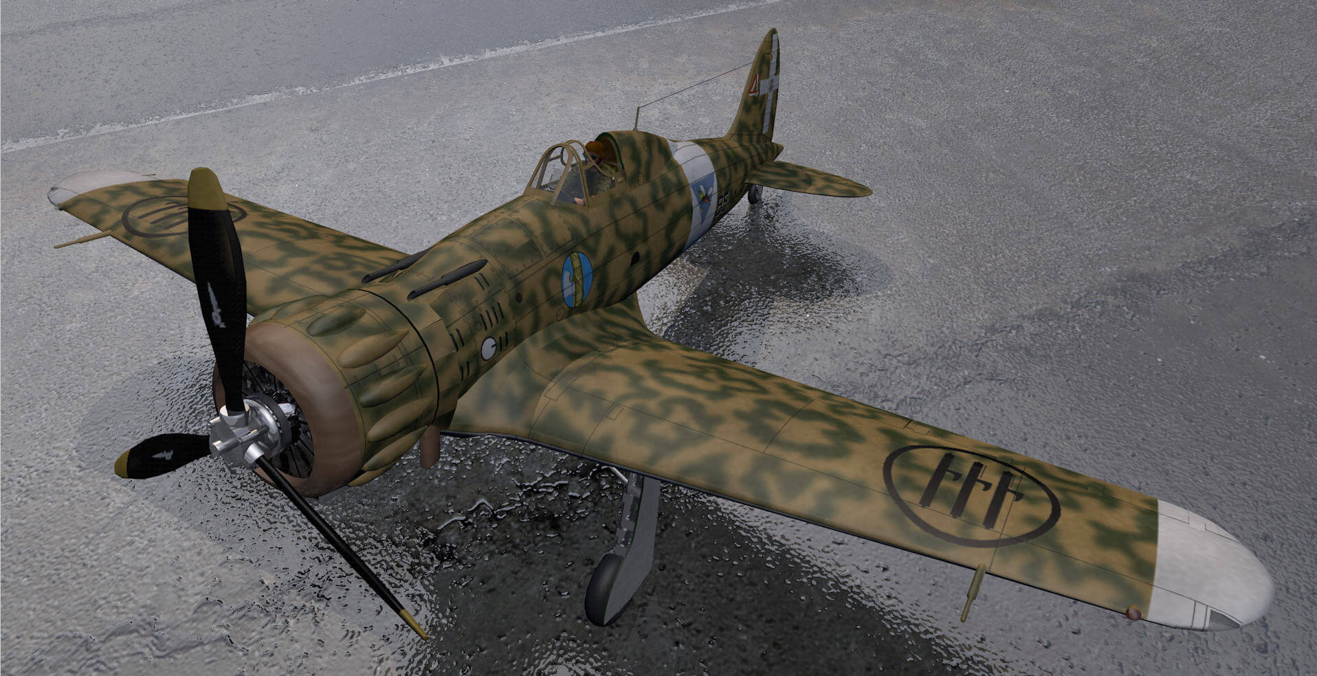 Macchi Mc-200 Saetta 3D Model by ChipBassChaos