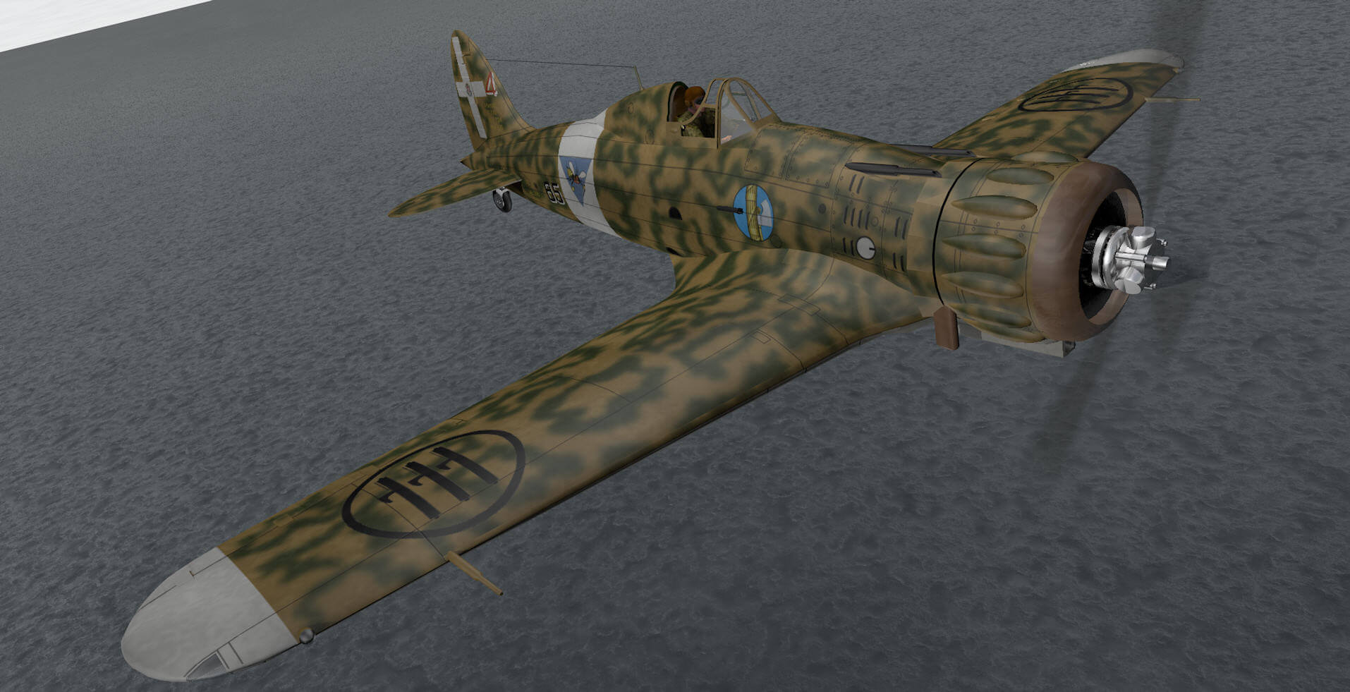 Macchi Mc-200 Saetta 3D Model by ChipBassChaos