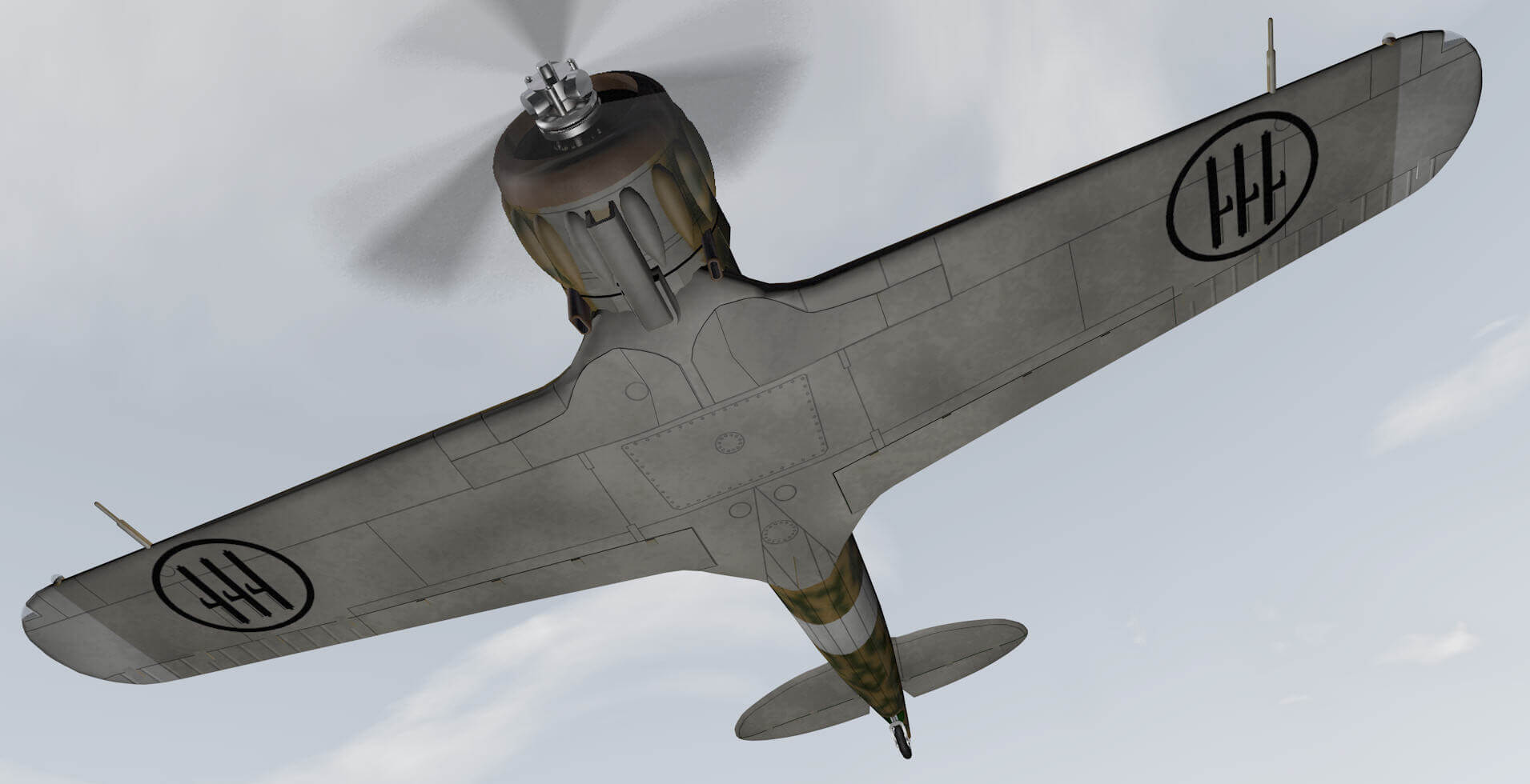 Macchi Mc-200 Saetta 3D Model by ChipBassChaos