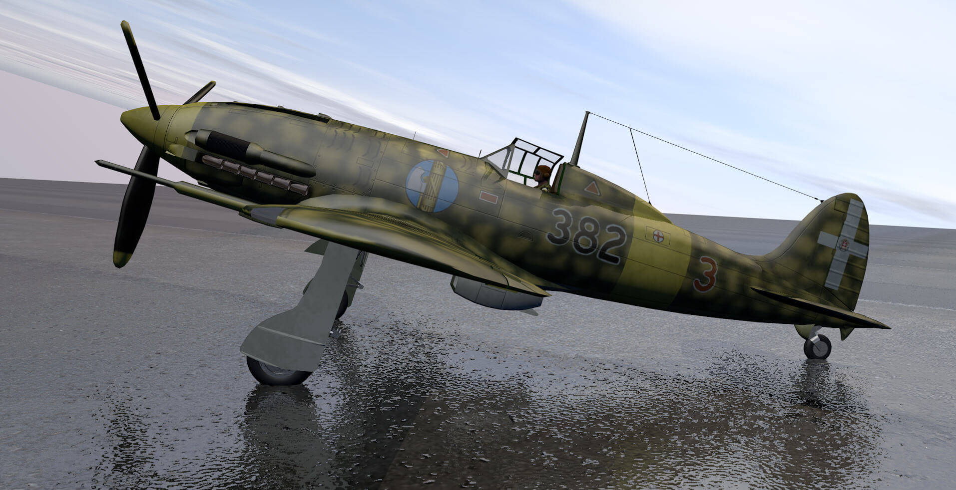 Macchi Mc-202 Folgore 3D Model by ChipBassChaos