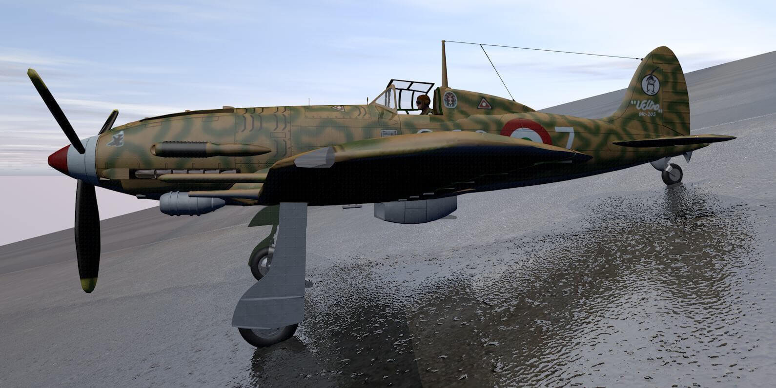 Macchi Mc-205 Veltro 3D Model by ChipBassChaos