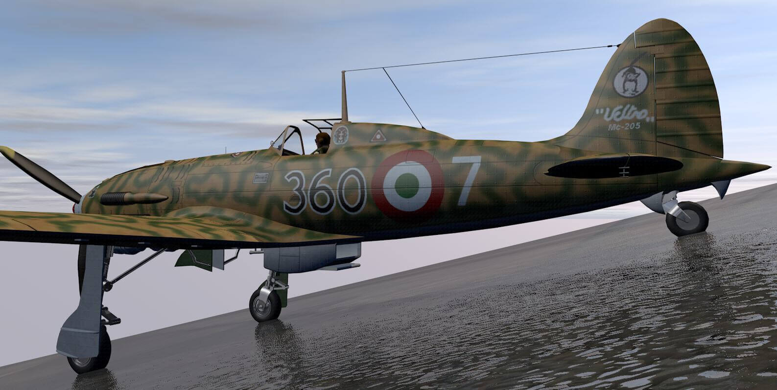 Macchi Mc-205 Veltro 3D Model by ChipBassChaos