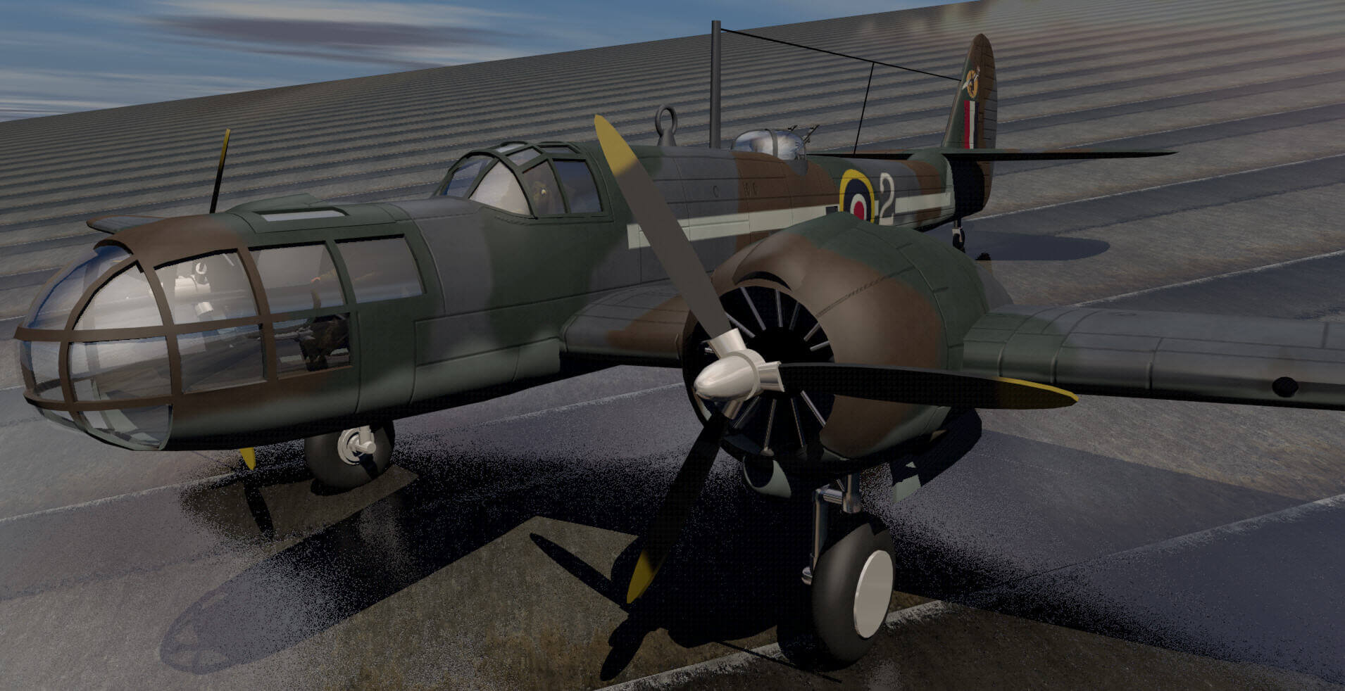 Martin 167 Maryland Mk-1 (RAF) 3D Model by ChipBassChaos
