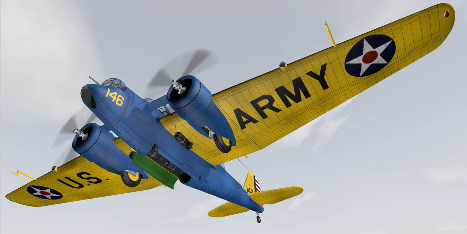 Martin B-10B 3D Model by ChipBassChaos