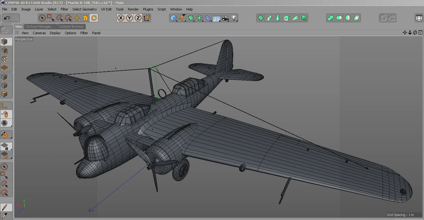 Martin B-10B 3D Model by ChipBassChaos