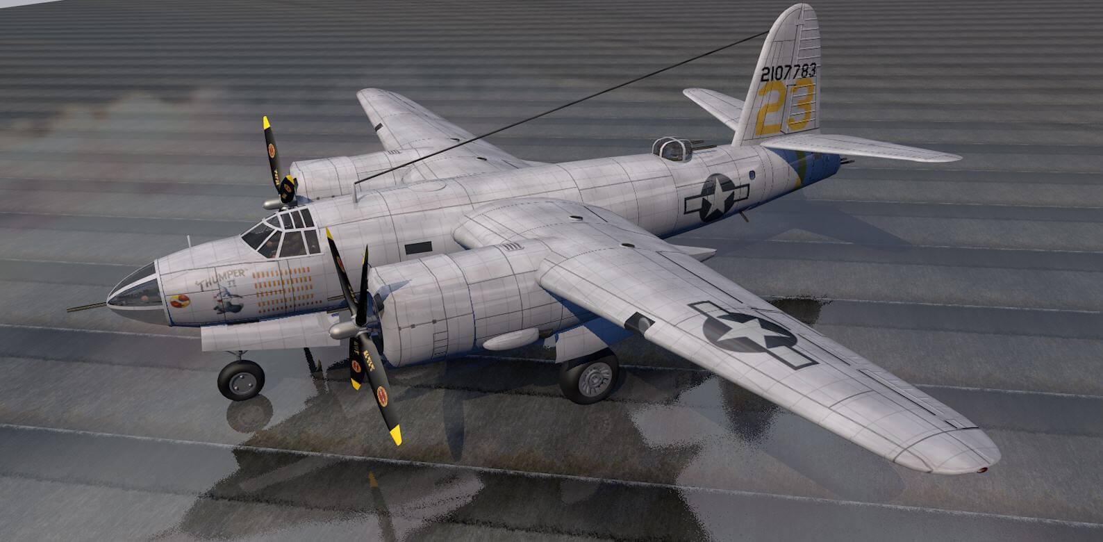 Martin B-26C Marauder 3D Model by ChipBassChaos