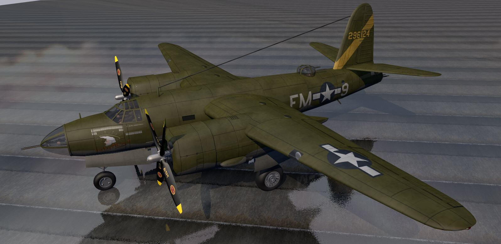 Martin B-26C Marauder 3D Model by ChipBassChaos