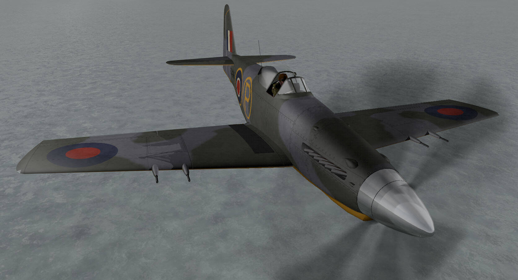 Martin-Baker MB5 3D Model by ChipBassChaos