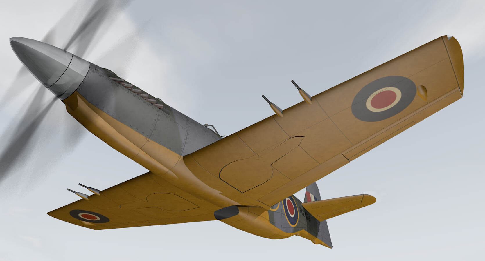 Martin-Baker MB5 3D Model by ChipBassChaos