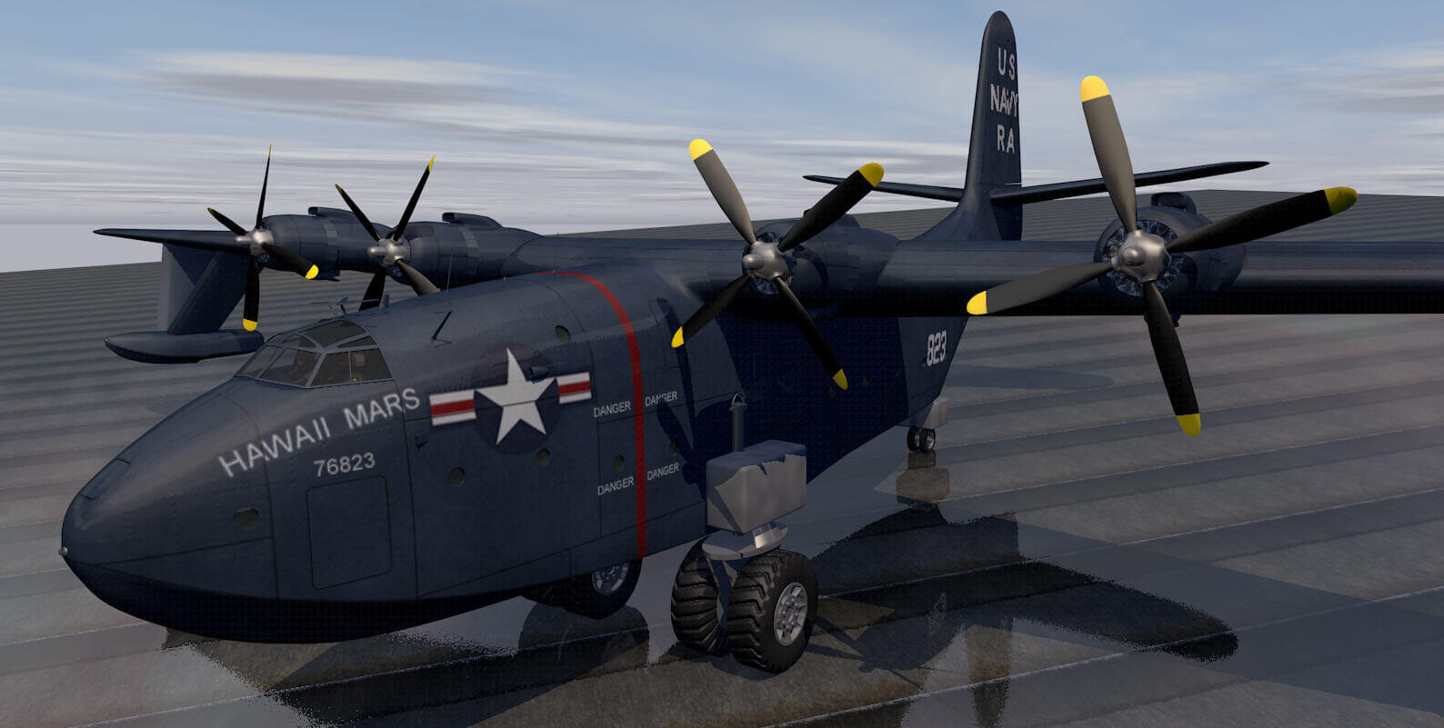 Martin JRM-1 Mars 3D Model by ChipBassChaos