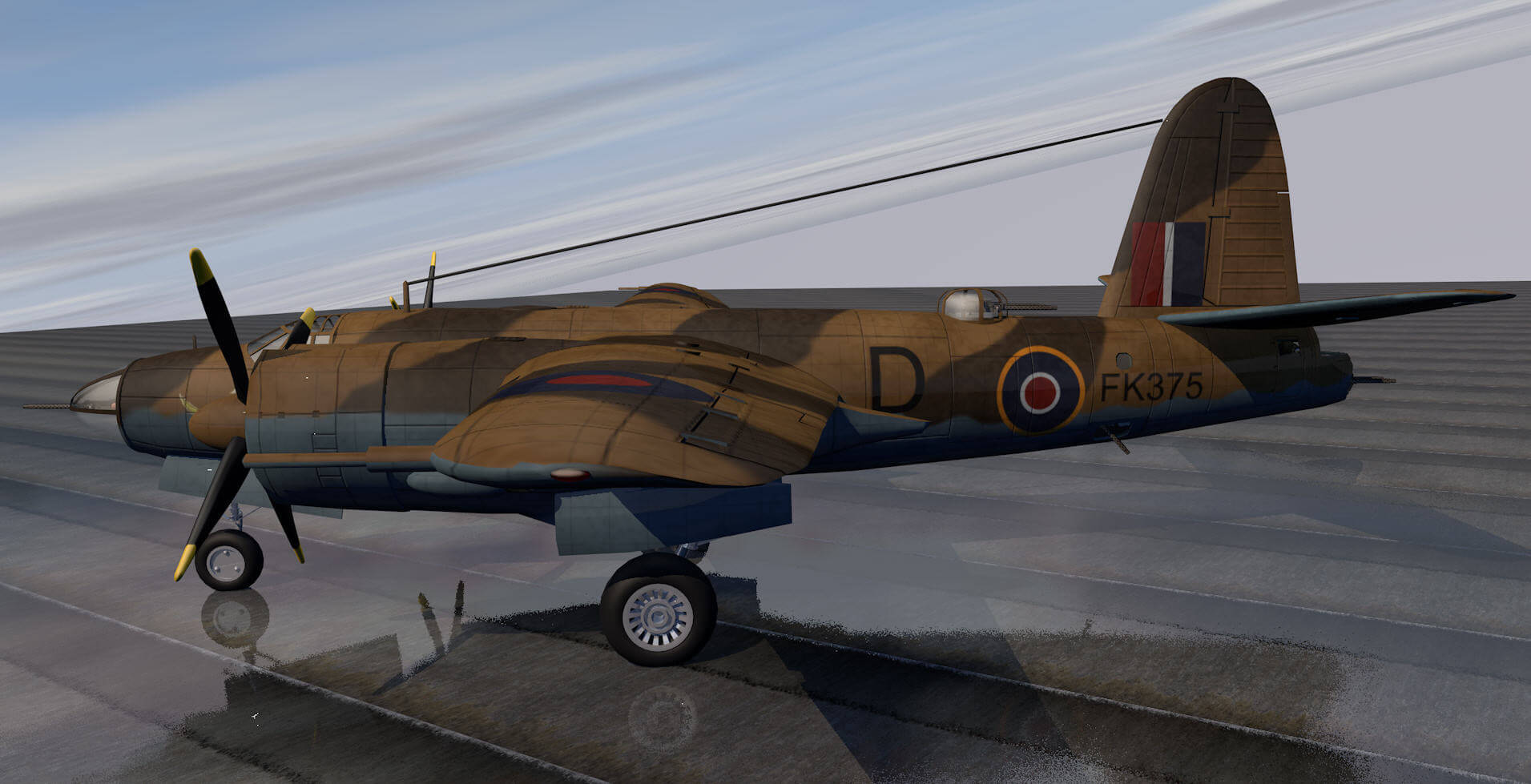 Martin Marauder Mk-1A (RAF) 3D Model by ChipBassChaos