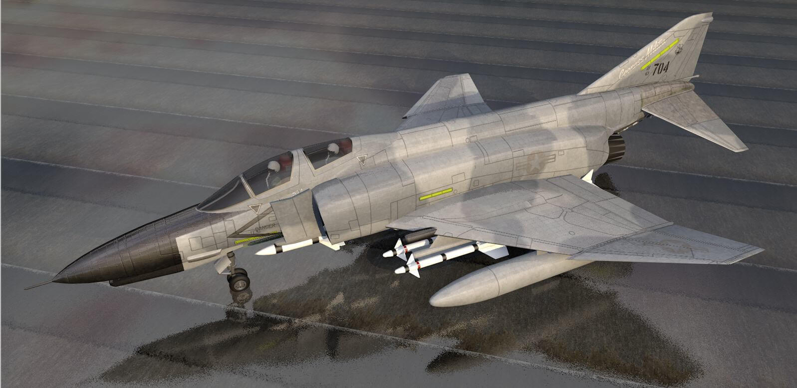 McDonnell Douglas F-4E Phantom 3D Model by ChipBassChaos