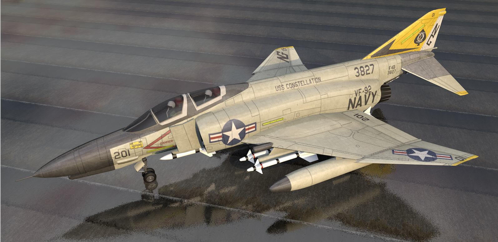 McDonnell Douglas F-4E Phantom 3D Model by ChipBassChaos