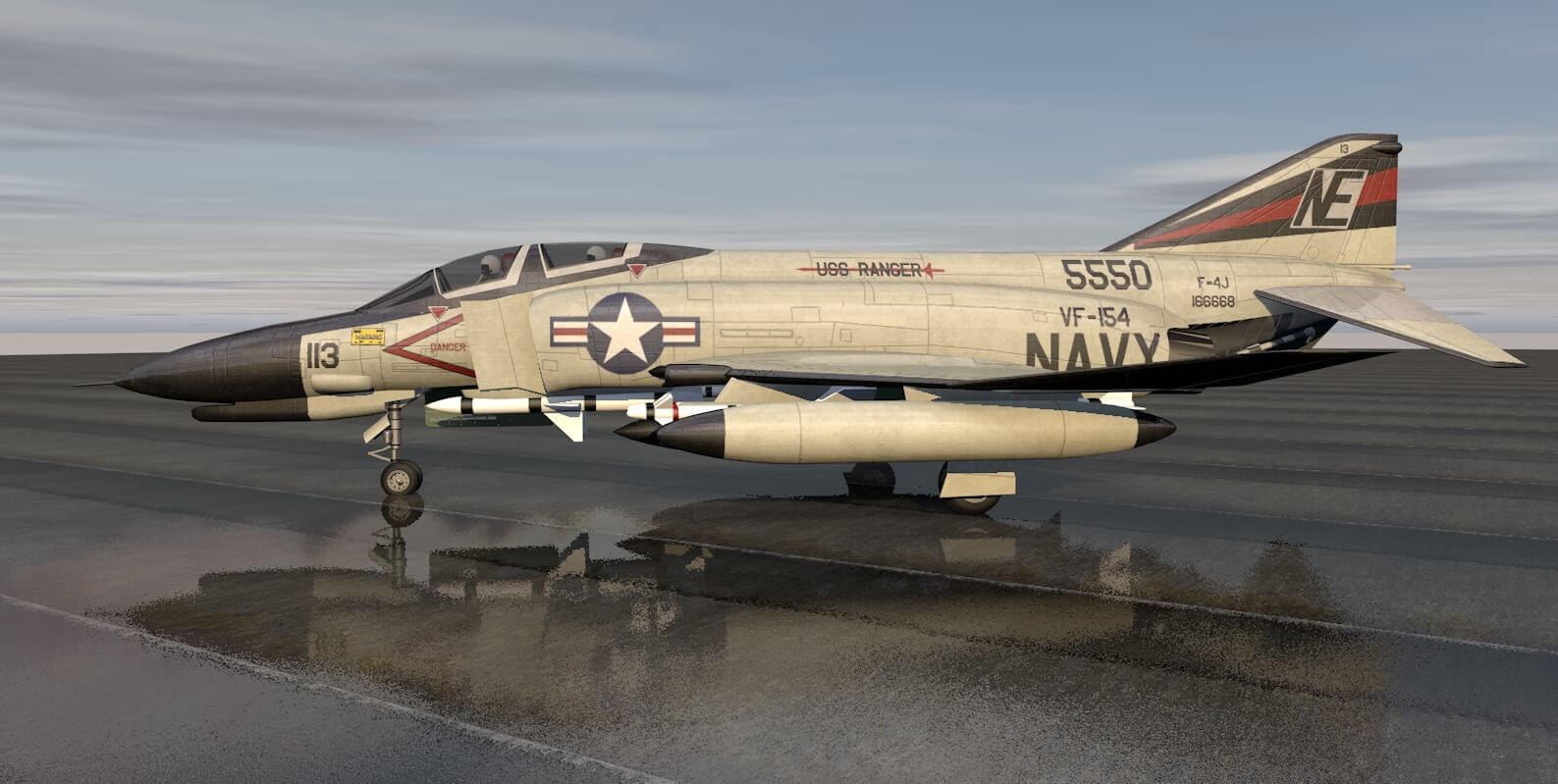 McDonnell Douglas F-4E Phantom 3D Model by ChipBassChaos