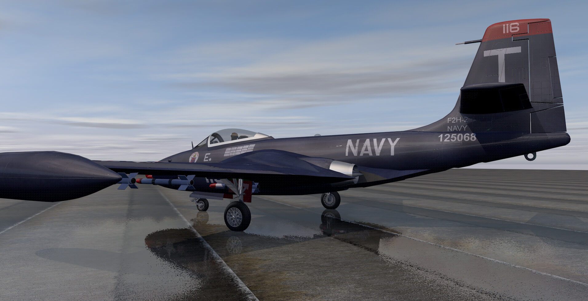 McDonnell F2H-2 Banshee 3D Model by ChipBassChaos