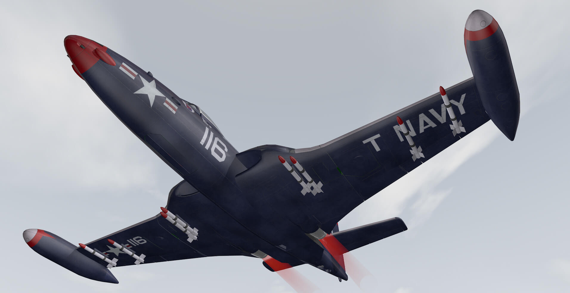 McDonnell F2H-2 Banshee 3D Model by ChipBassChaos