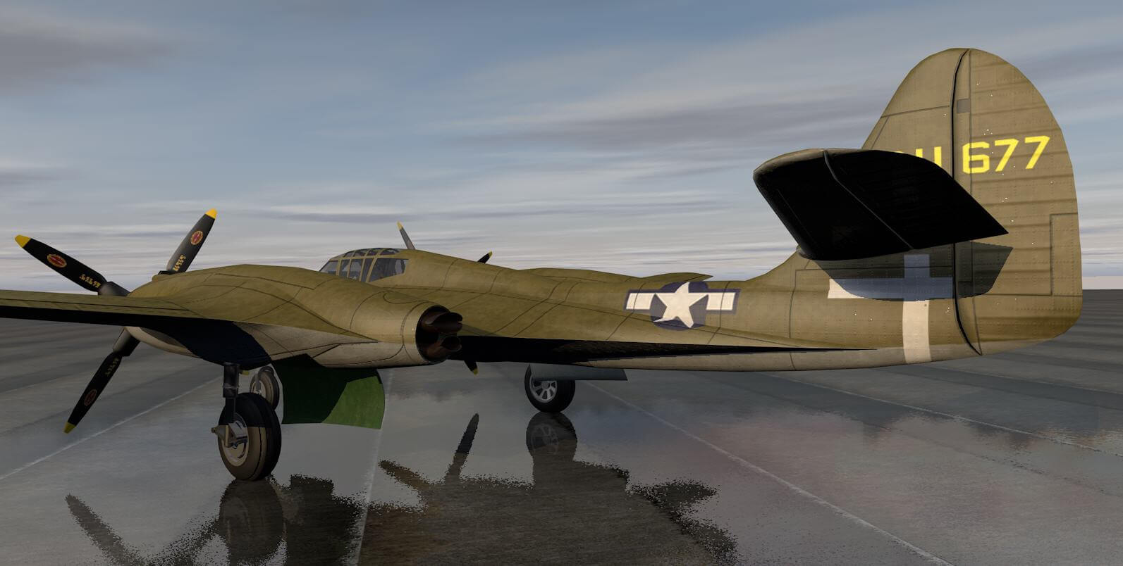 McDonnell XP-67 Moonbat 3D Model by ChipBassChaos
