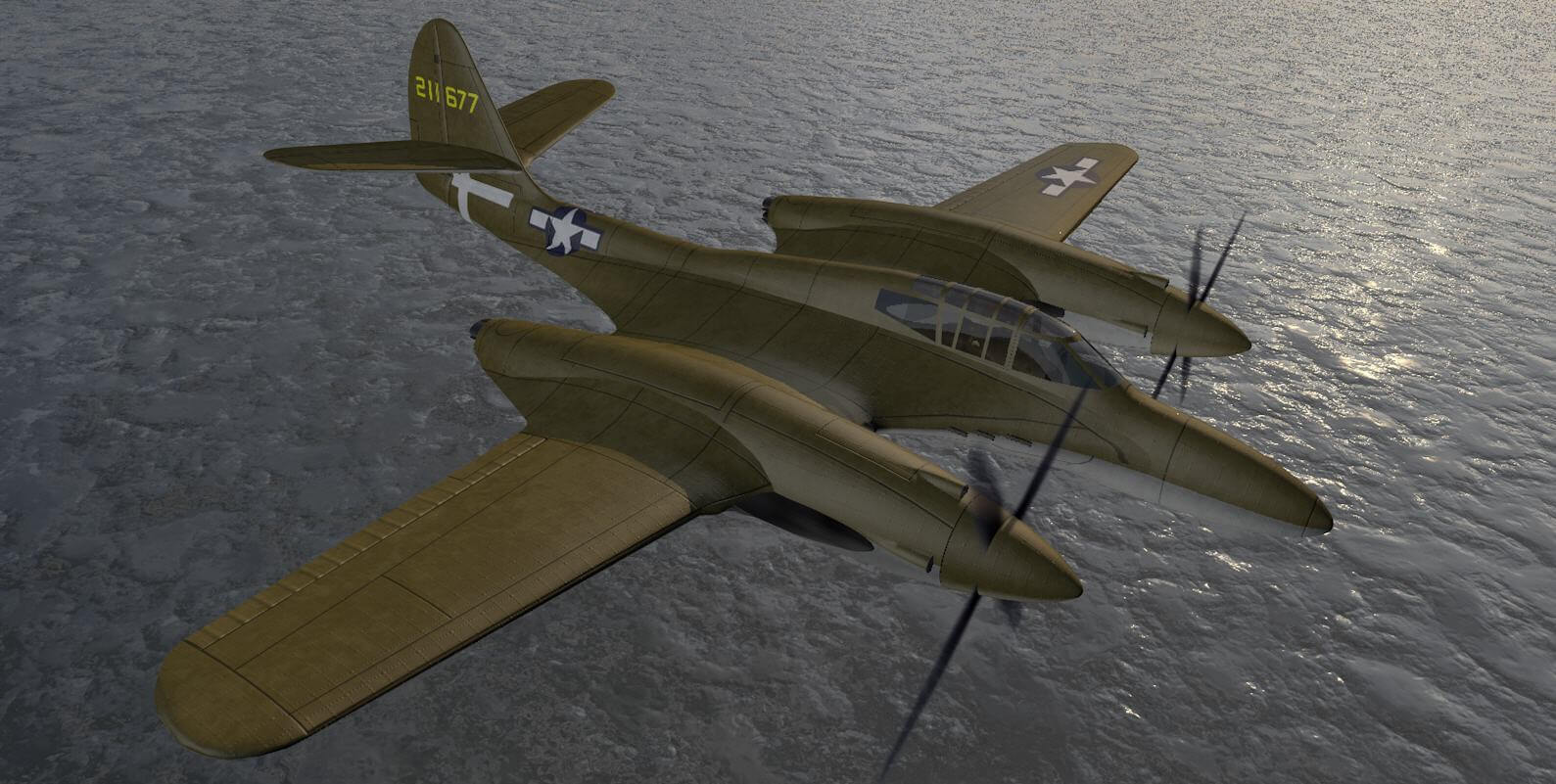 McDonnell XP-67 Moonbat 3D Model by ChipBassChaos