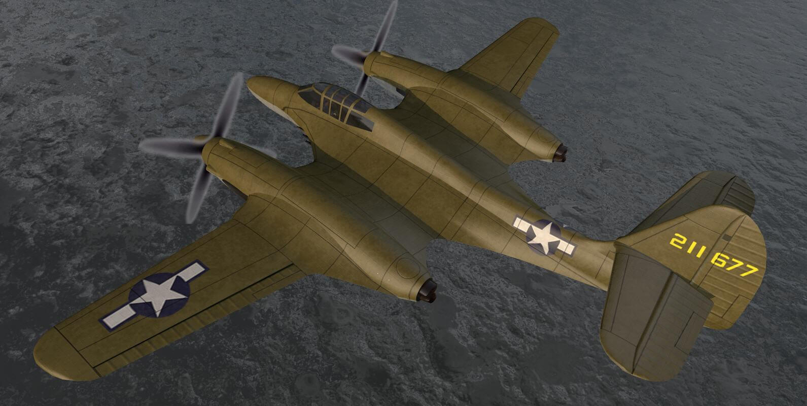 McDonnell XP-67 Moonbat 3D Model by ChipBassChaos