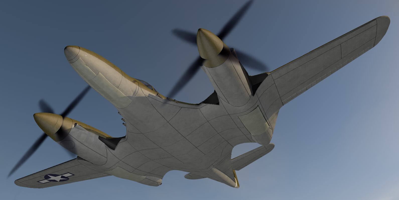 McDonnell XP-67 Moonbat 3D Model by ChipBassChaos