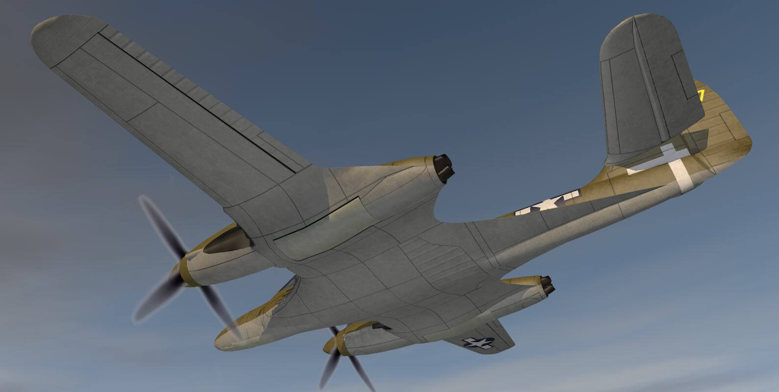 McDonnell XP-67 Moonbat 3D Model by ChipBassChaos