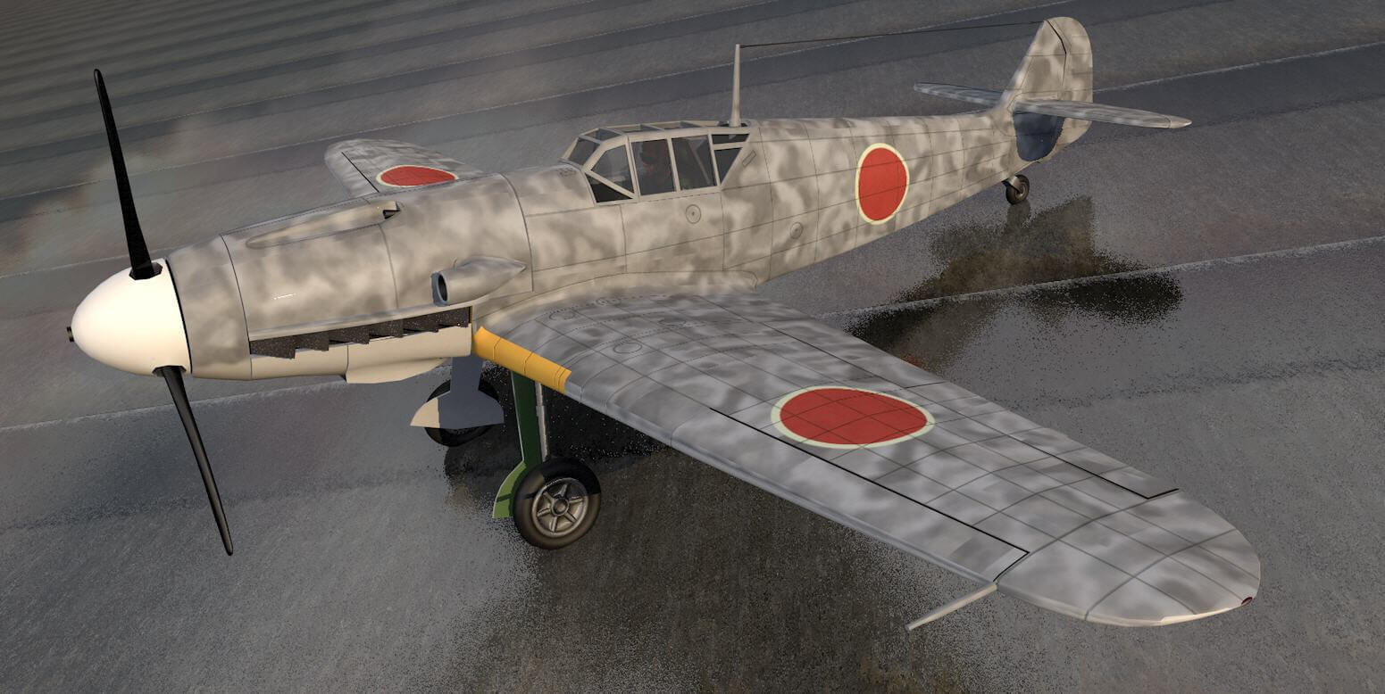 Messerschmitt Bf-109 F-2 Fritz 3D Model by ChipBassChaos