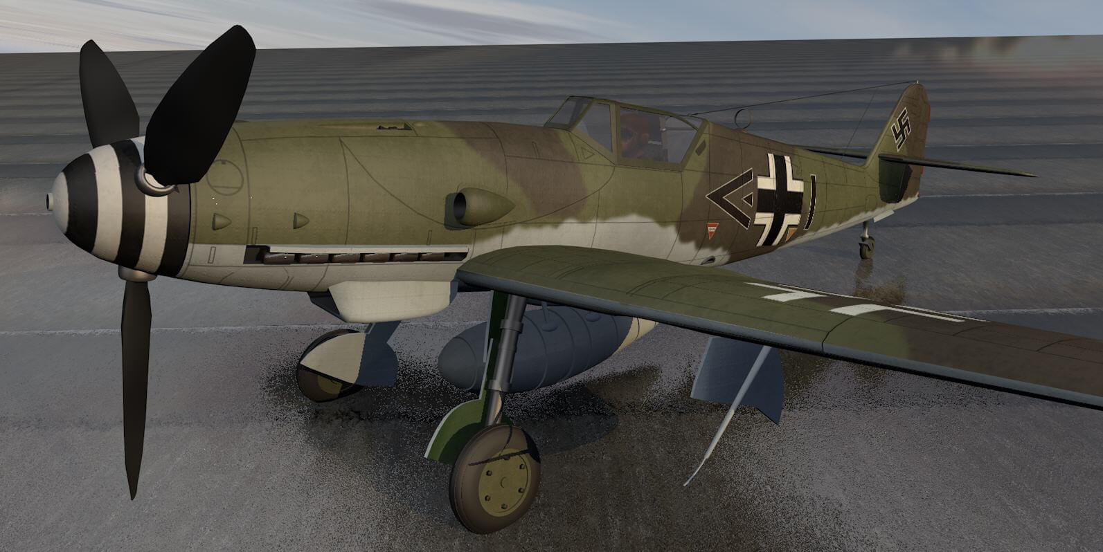Messerschmitt Bf-109 K-4 Karl 3D Model by ChipBassChaos