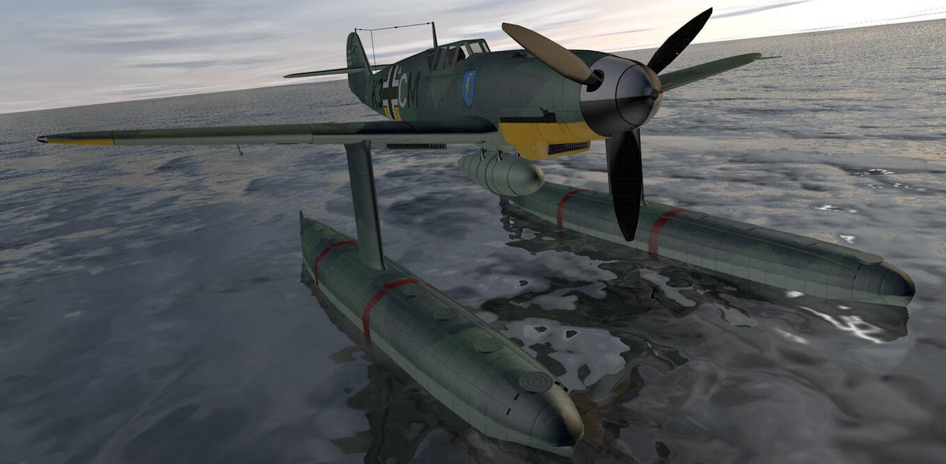 Messerschmitt Bf-109 W-1 3D Model by ChipBassChaos