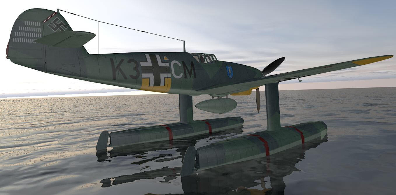 Messerschmitt Bf-109 W-1 3D Model by ChipBassChaos