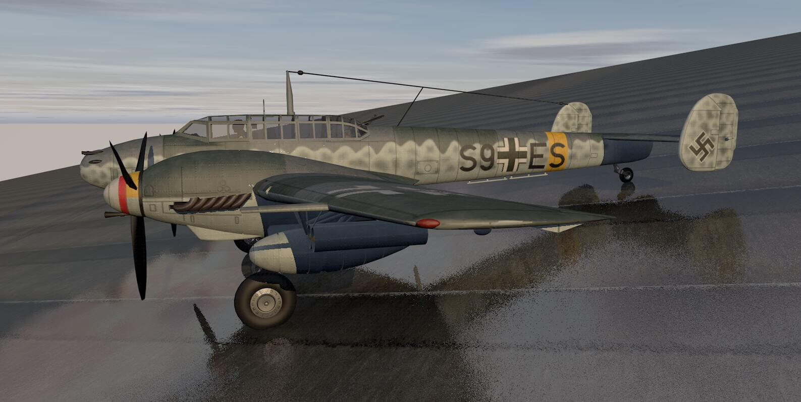 Messerschmitt Bf-110 G-2 R-4 Zerstorer 3D Model by ChipBassChaos