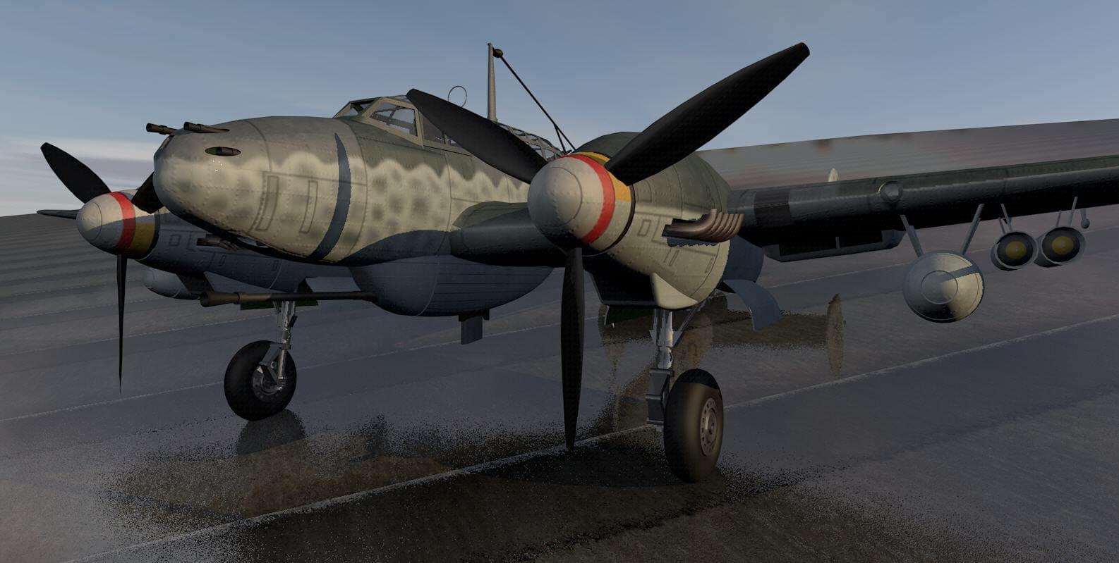 Messerschmitt Bf-110 G-2 R-4 Zerstorer 3D Model by ChipBassChaos