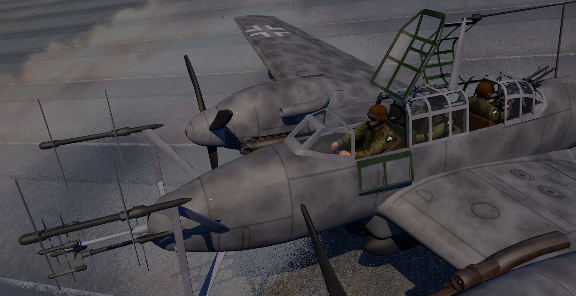 Messerschmitt Bf-110 G-4 Nachtjager 3D Model by ChipBassChaos