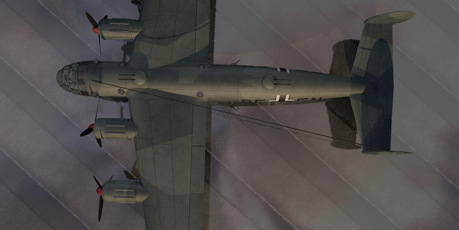 Messerschmitt ME-264 'Amerika Bomber' 3D Model by ChipBassChaos