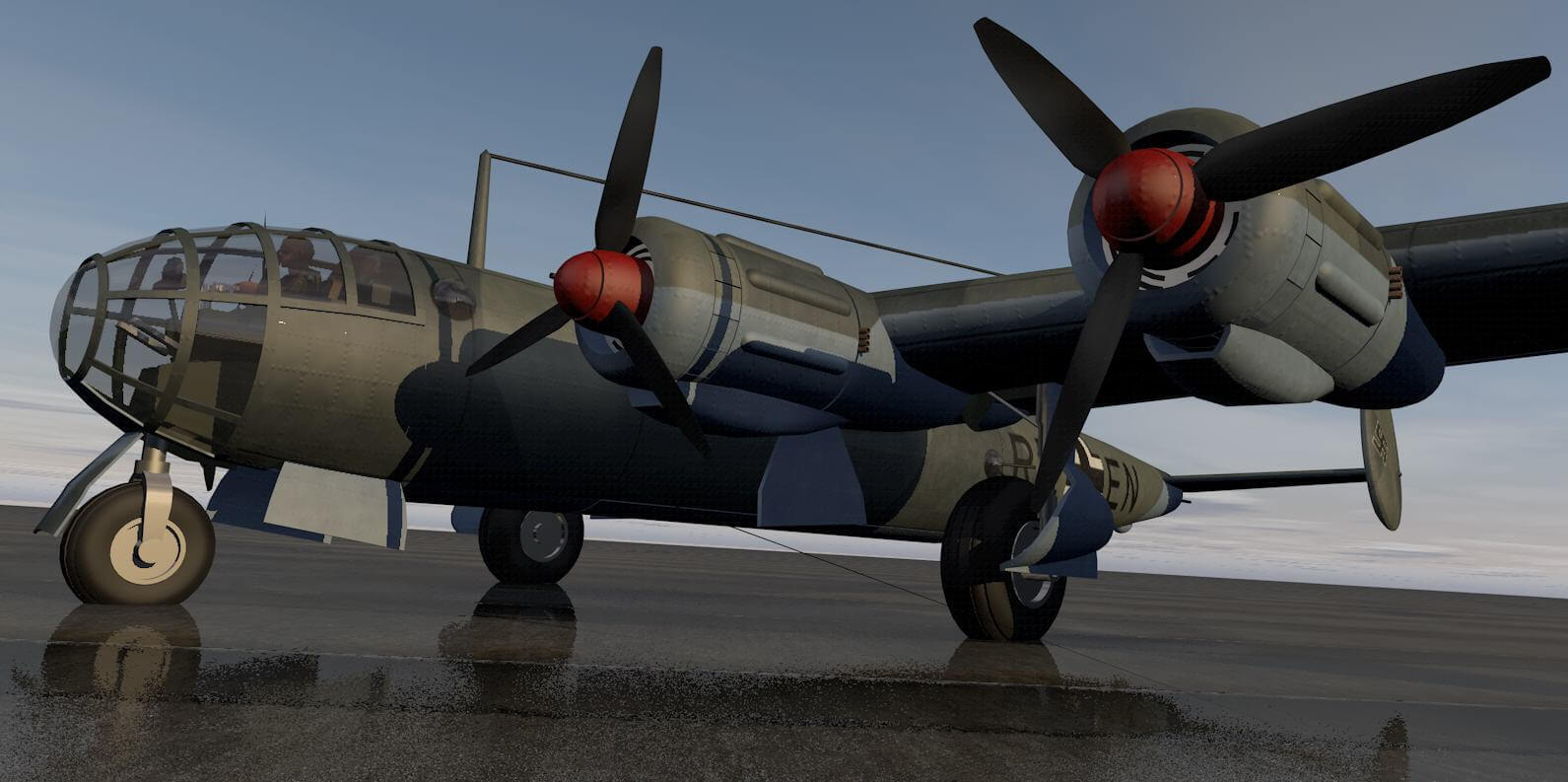 Messerschmitt ME-264 'Amerika Bomber' 3D Model by ChipBassChaos
