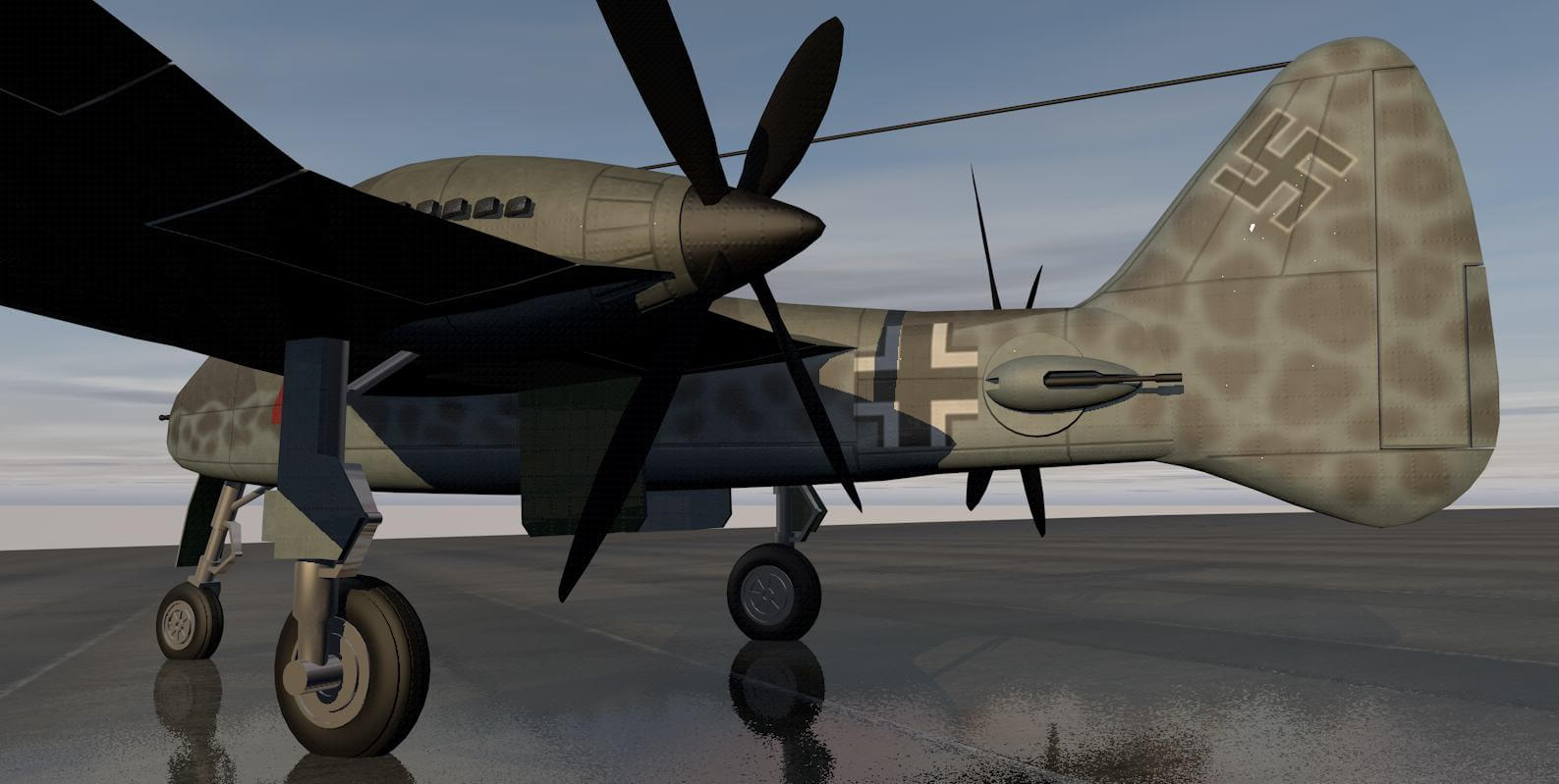Messerschmitt ME-265 3D Model by ChipBassChaos