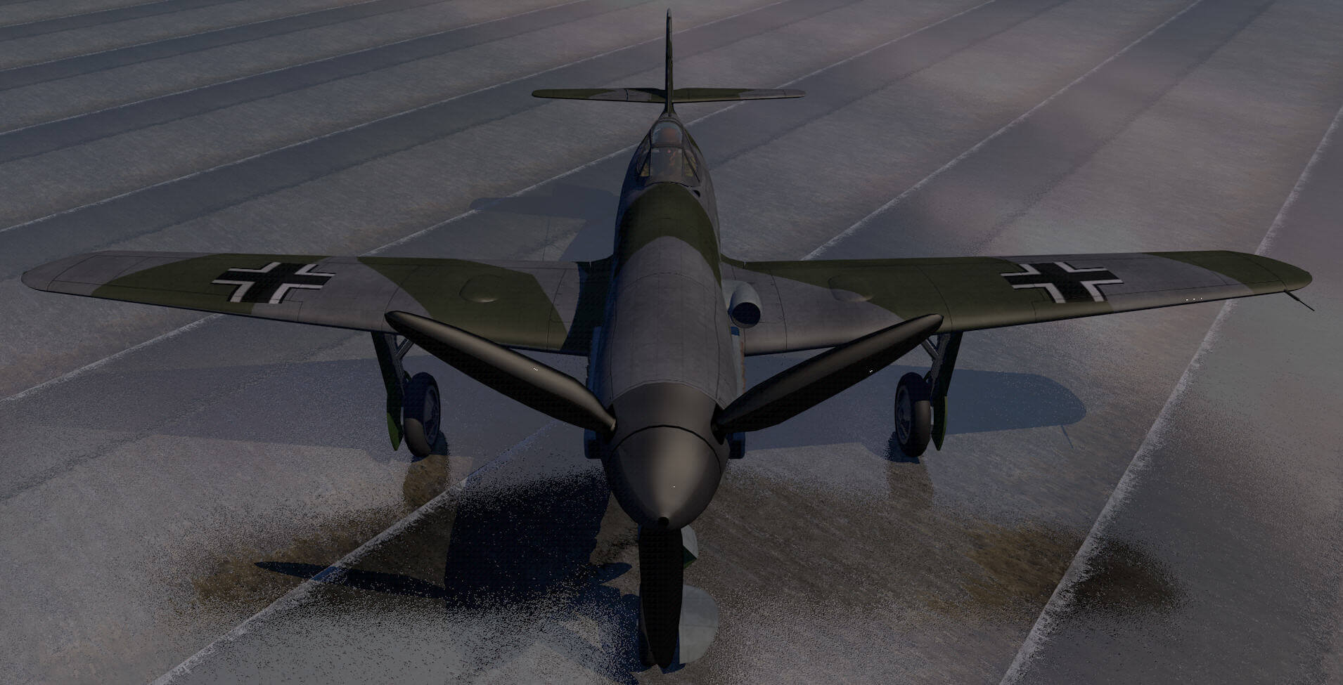 Messerschmitt Me-309 V1 3D Model by ChipBassChaos