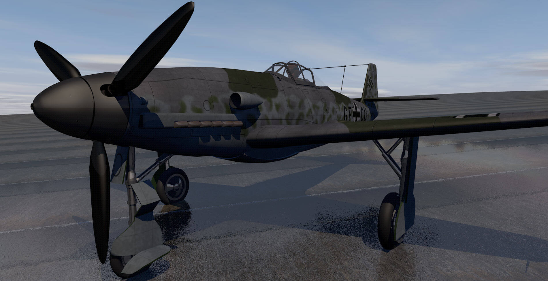 Messerschmitt Me-309 V1 3D Model by ChipBassChaos