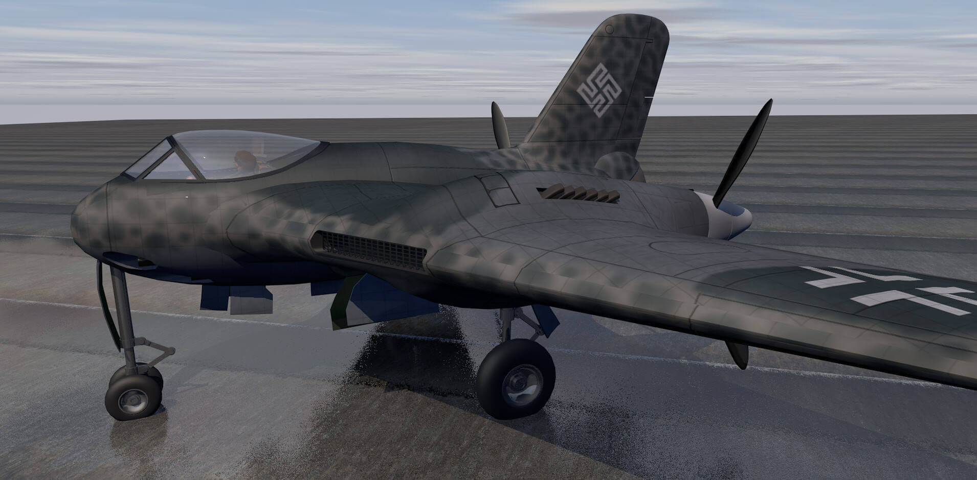 Messerschmitt Me-329 3D Model by ChipBassChaos