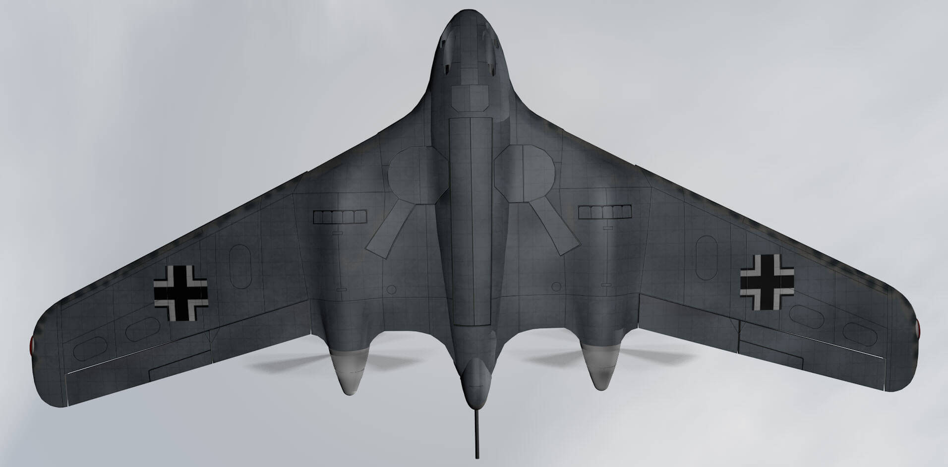 Messerschmitt Me-329 3D Model by ChipBassChaos