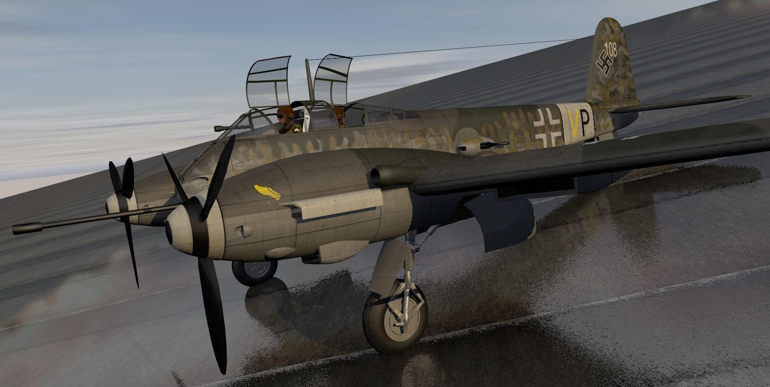 Messerschmitt Me-410 B-2 3D Model by ChipBassChaos