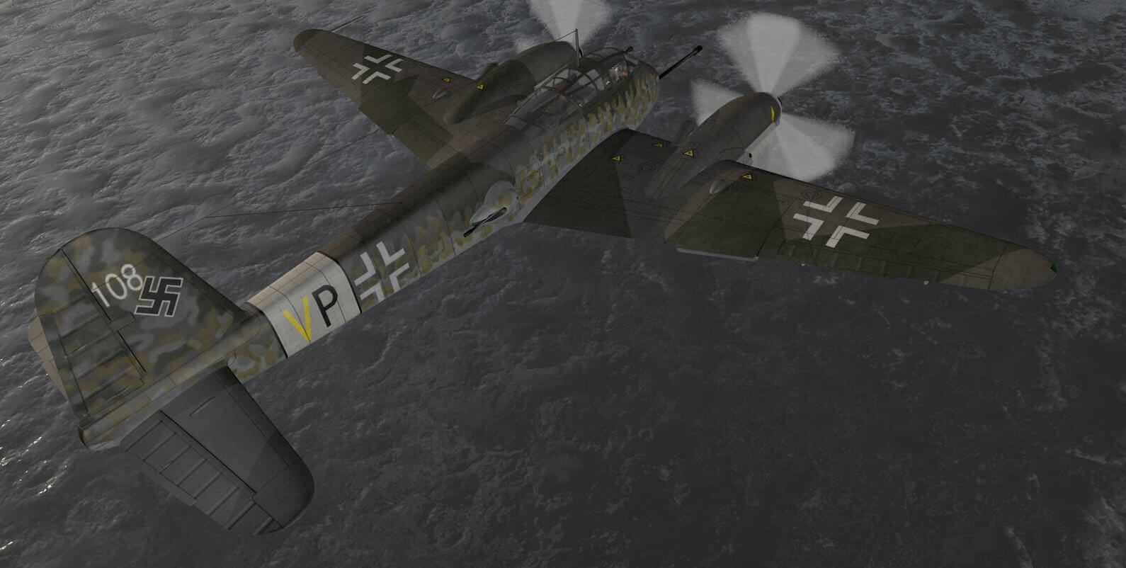 Messerschmitt Me-410 B-2 3D Model by ChipBassChaos